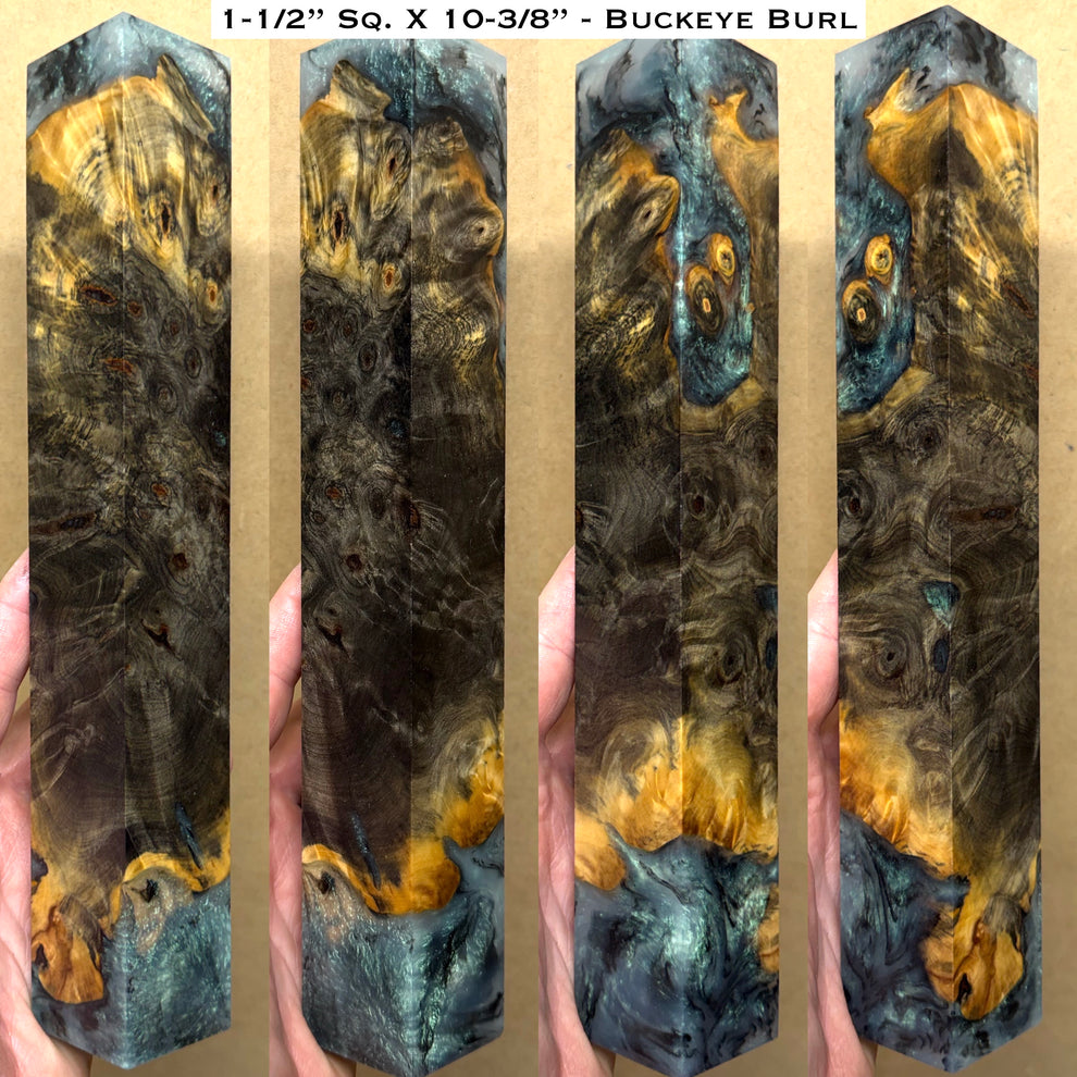 Stabilized Buckeye Burl 10-3/8” Hybrid XL Call / Cue Block – Nelson ...